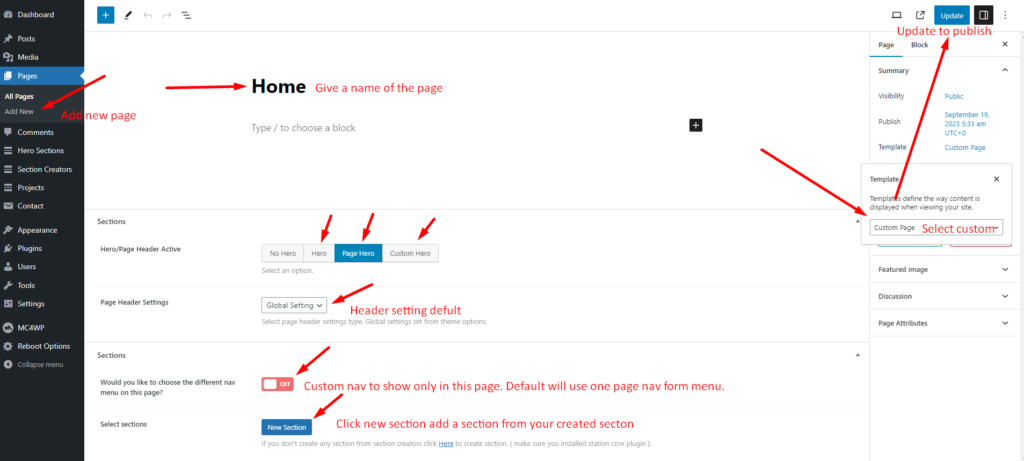 Custom Page – ThemeAtelier